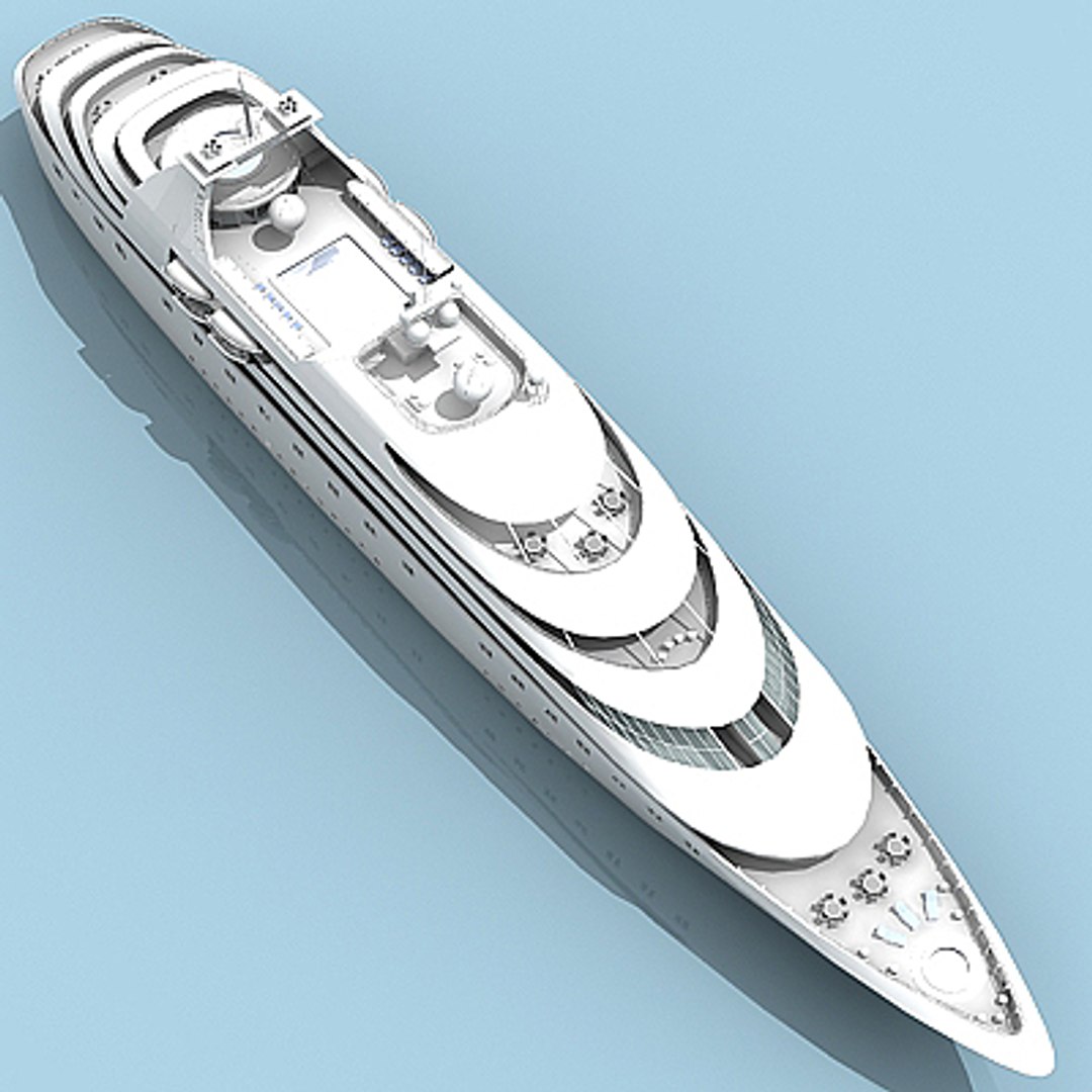 Passenger Cruise Ship 3d Model