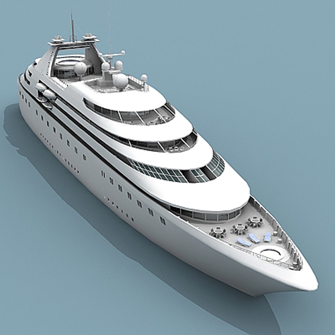 Passenger Cruise Ship 3d Model