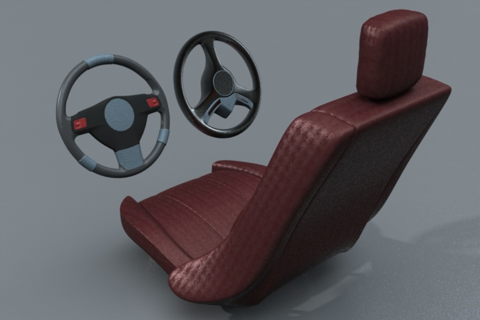 Car Accessories Seat Wheel 3d Lwo