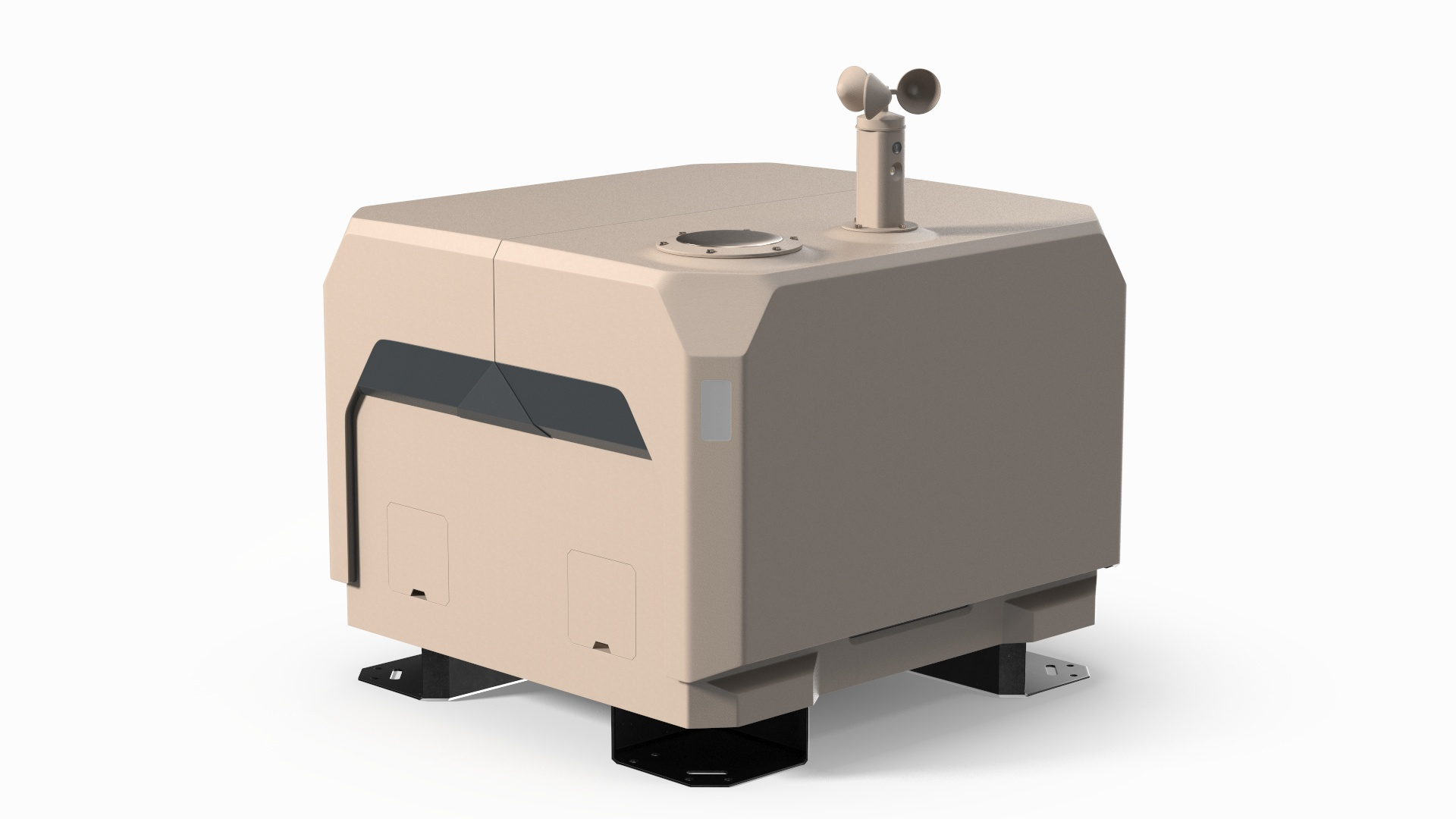 3D Autonomous Drone Dock Station Closed Sand Beige Model - TurboSquid ...
