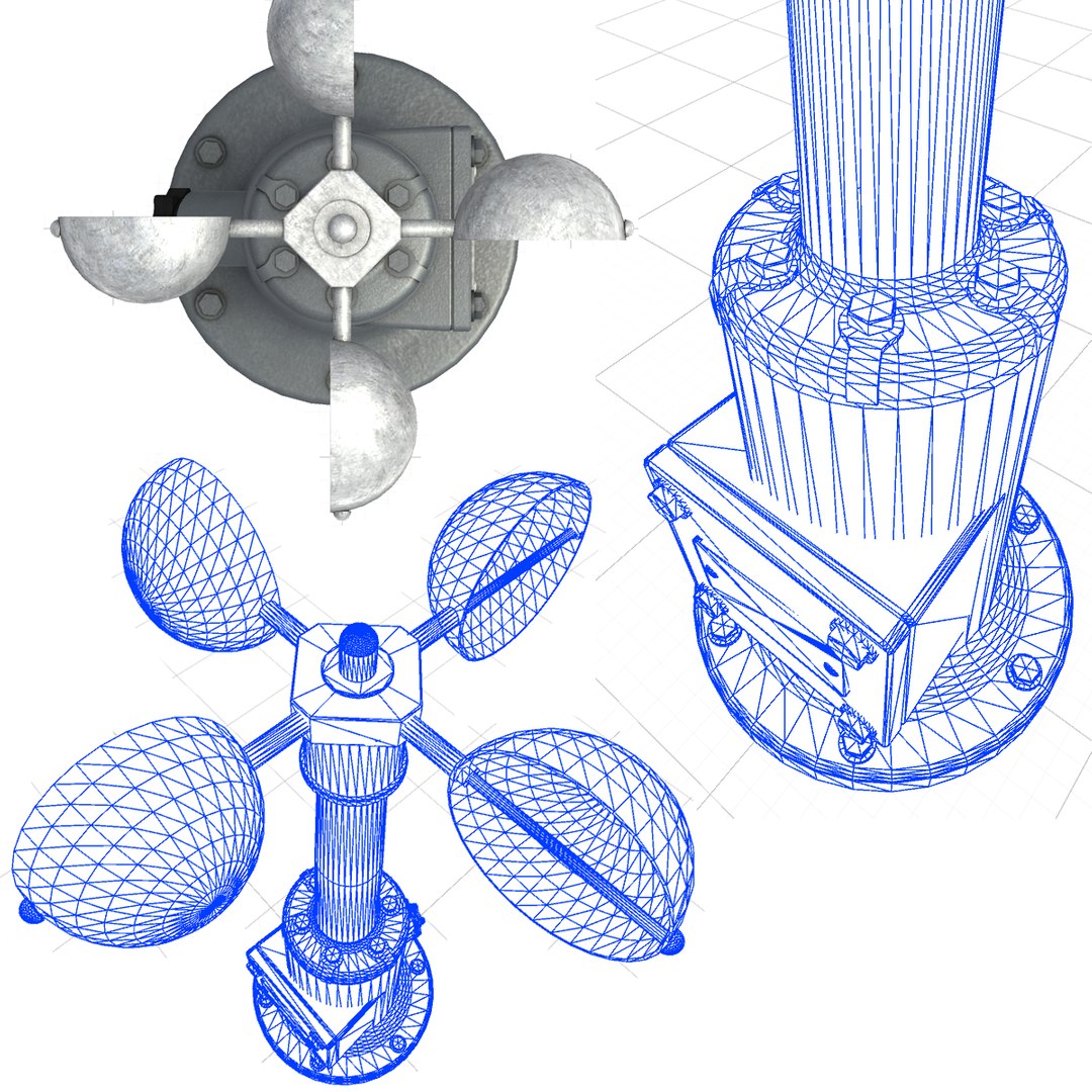 3D Wind Sensor B - TurboSquid 1328168