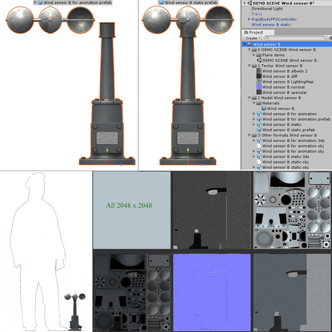 3D Wind Sensor B - TurboSquid 1328168
