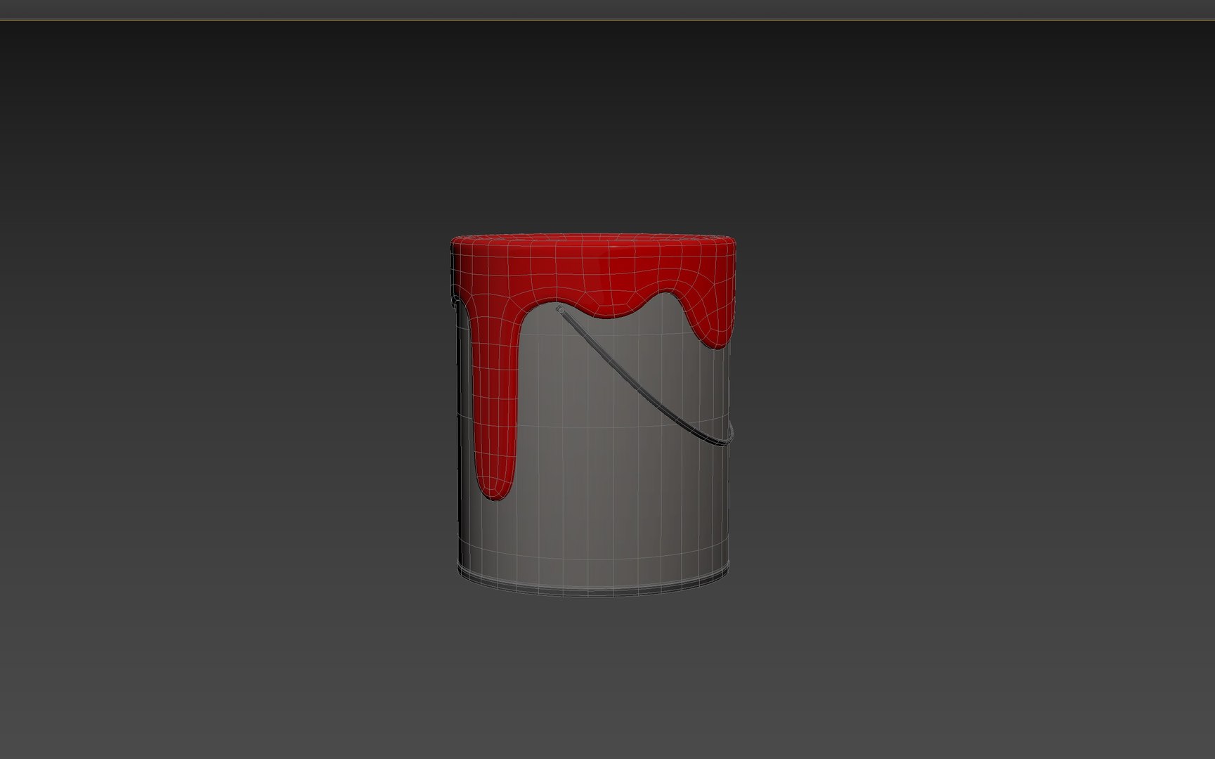 3D Cartoon Paint Bucket model - TurboSquid 1898842