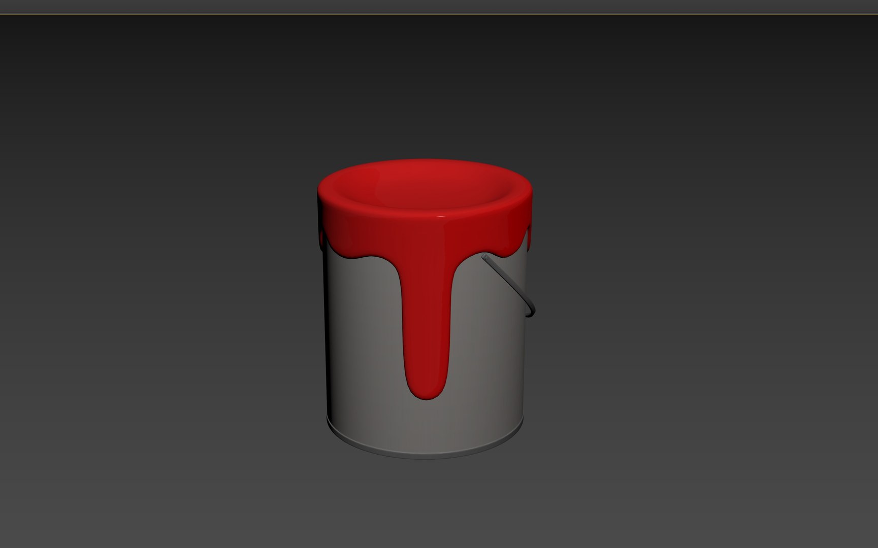 3D Cartoon Paint Bucket Model - TurboSquid 1898842