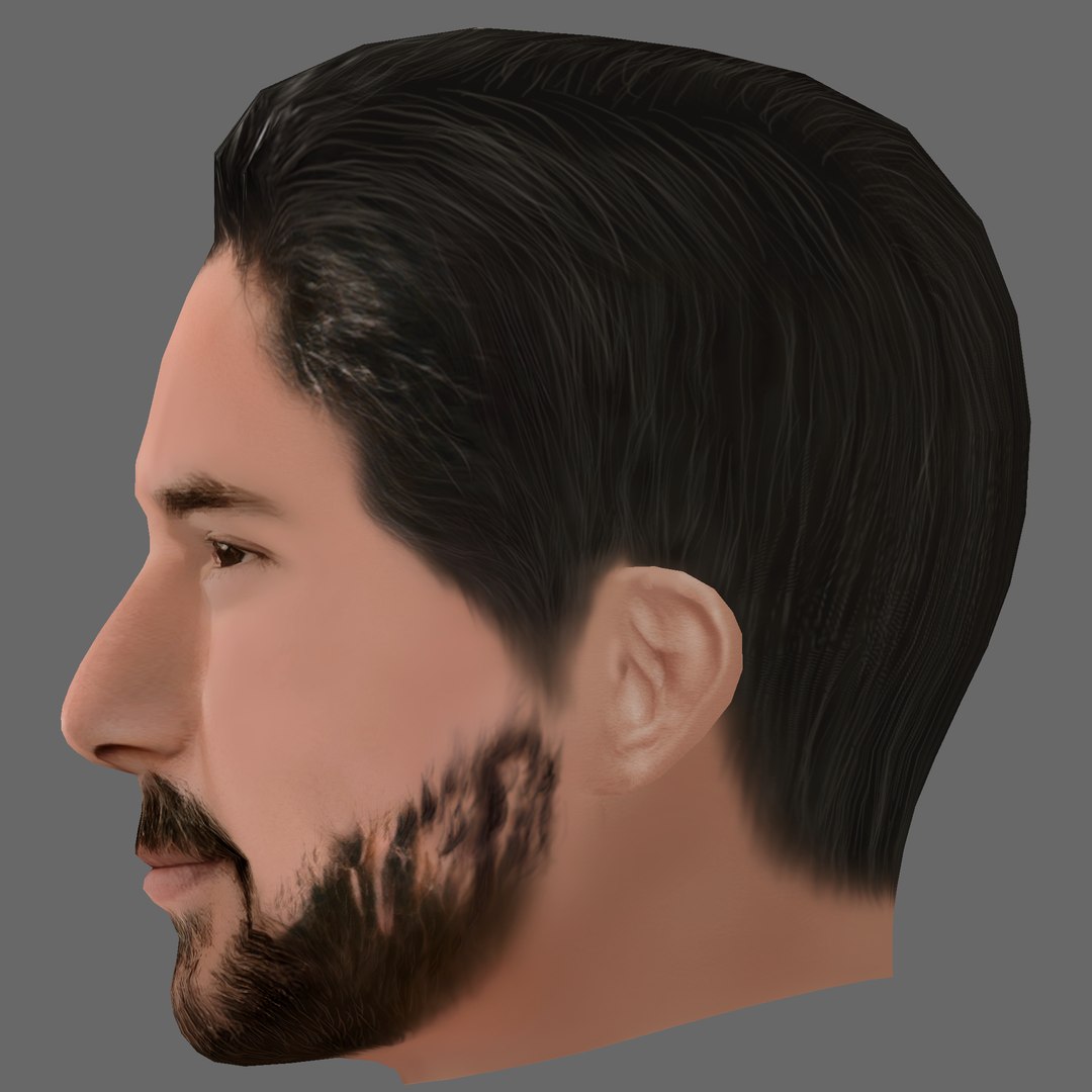 Keanu Reeves Head - Low Poly Head For Game 3D Model - TurboSquid 2219375