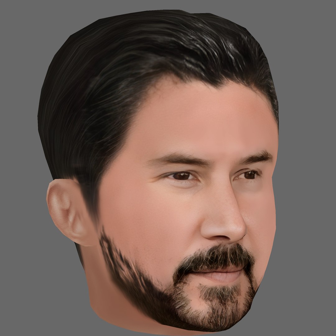 Keanu Reeves Head - Low Poly Head For Game 3D Model - TurboSquid 2219375