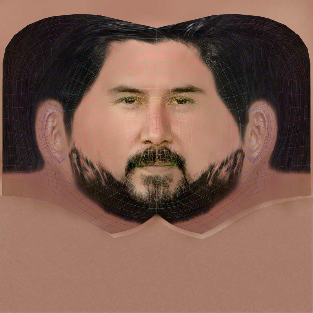 Keanu Reeves Head - Low Poly Head For Game 3D Model - TurboSquid 2219375