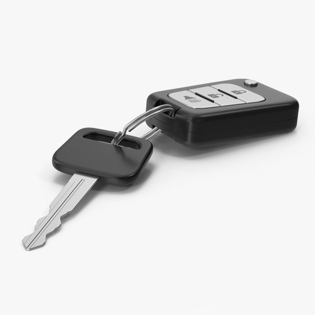 Car Keys With Chain model - TurboSquid 2068595