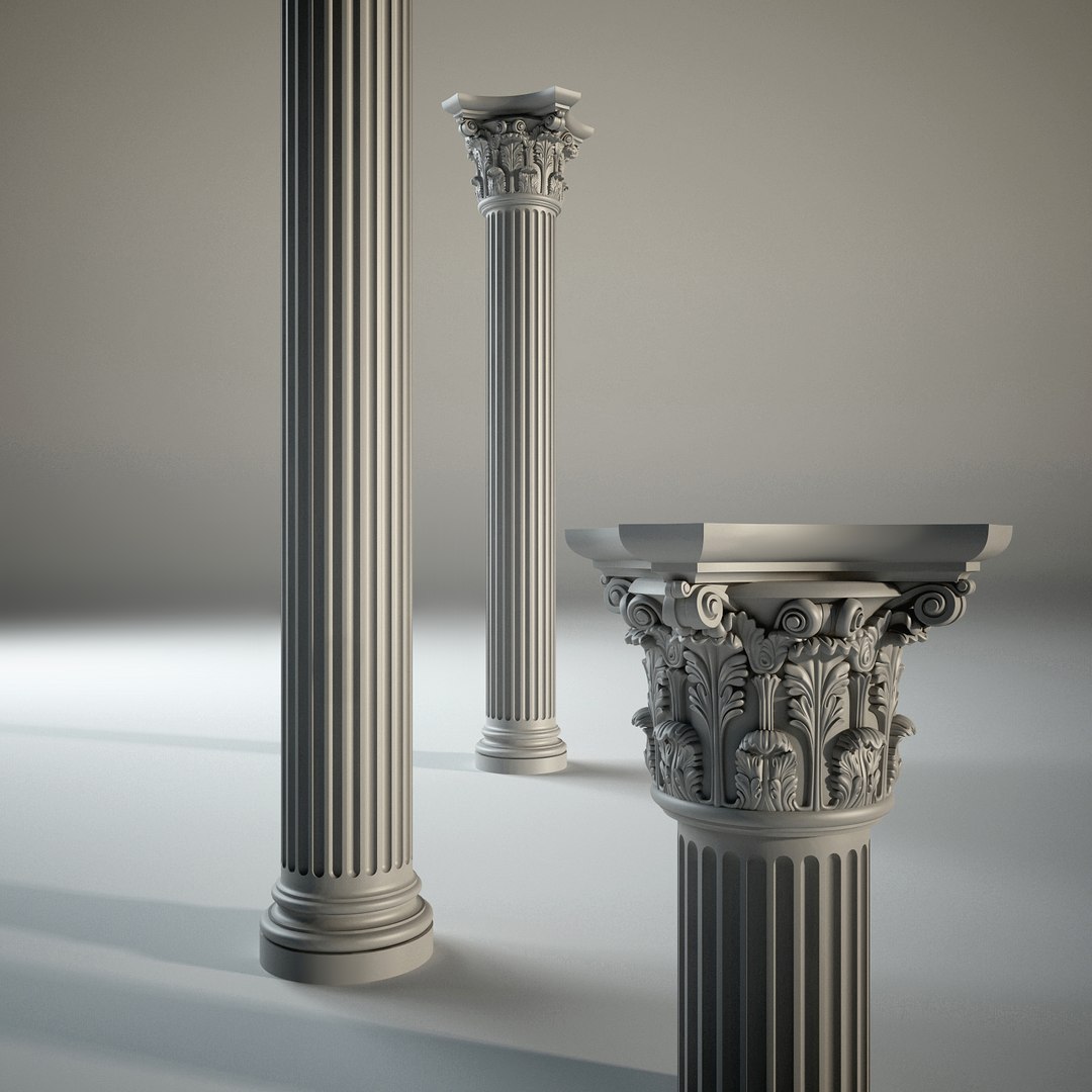 Classical Column C03 3d Model
