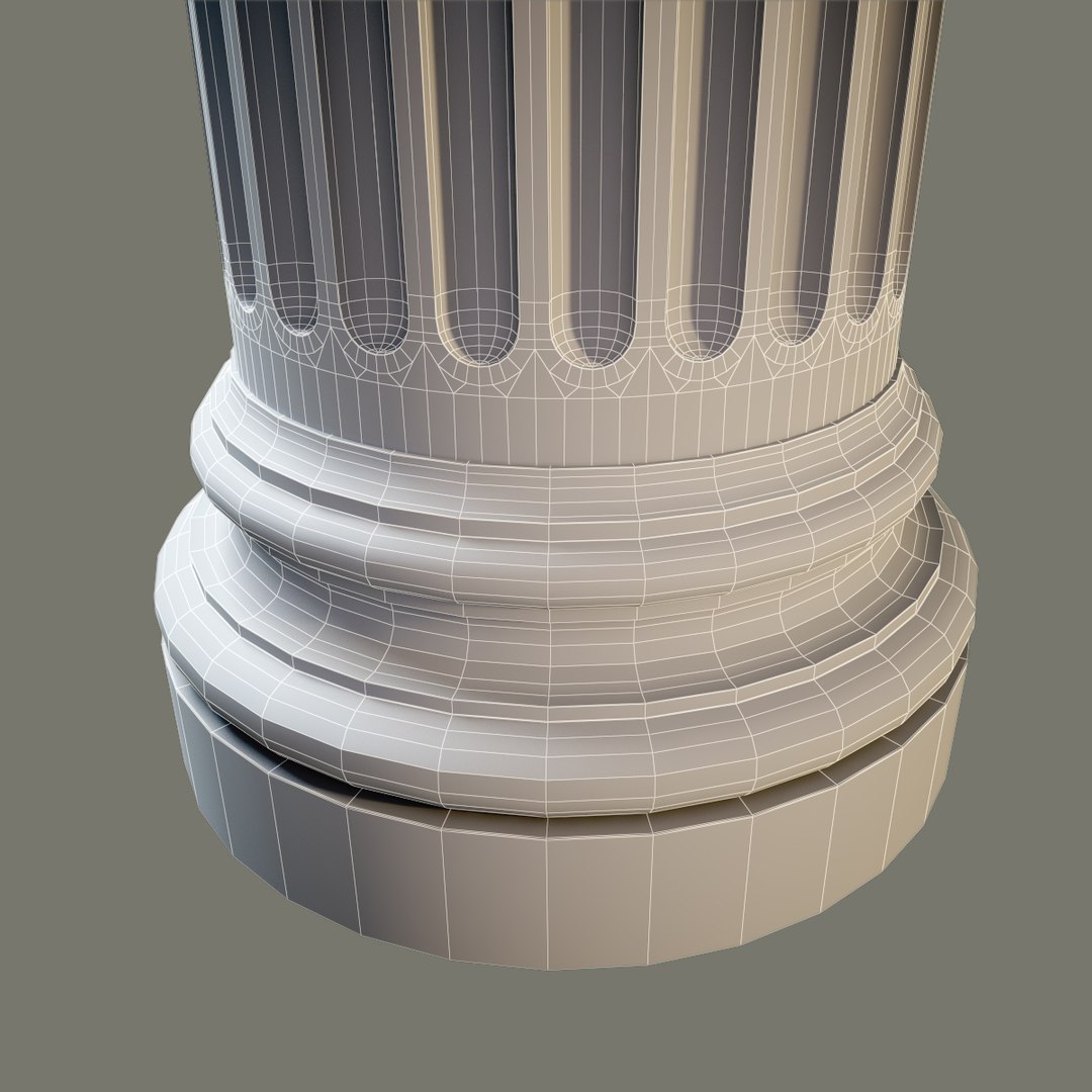 Classical Column C03 3d Model