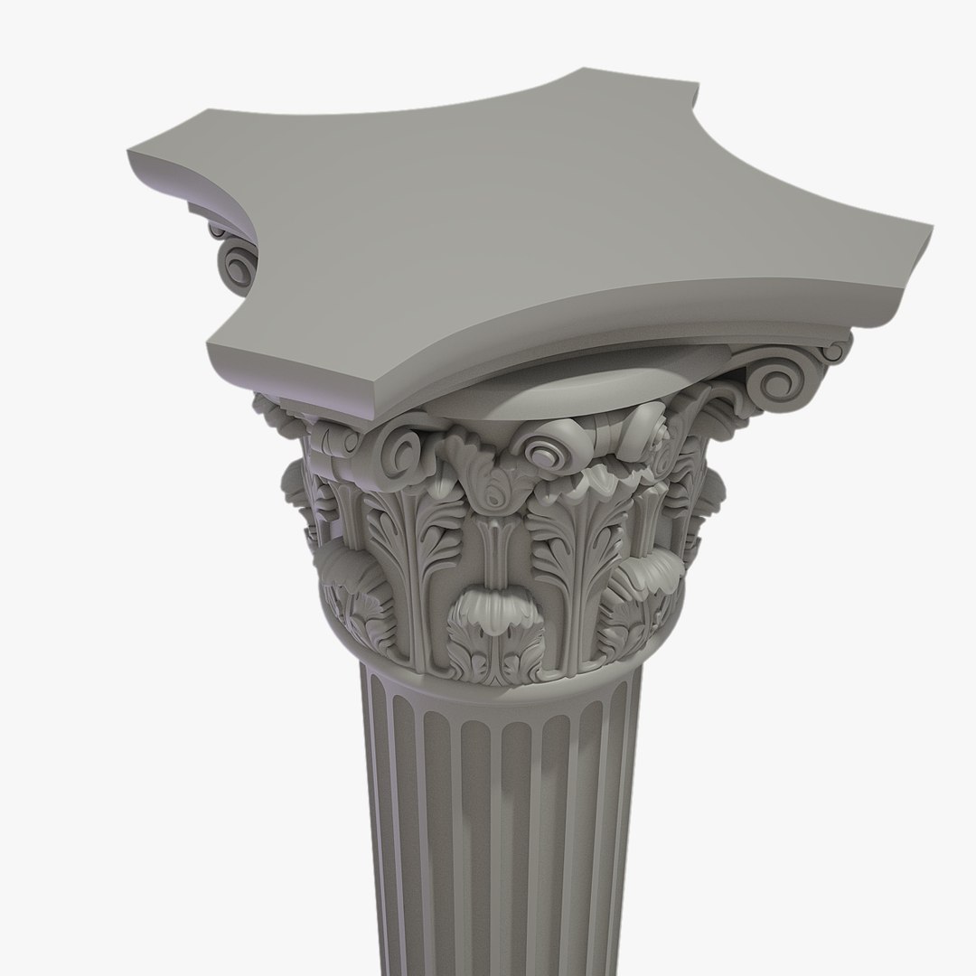 Classical Column C03 3d Model