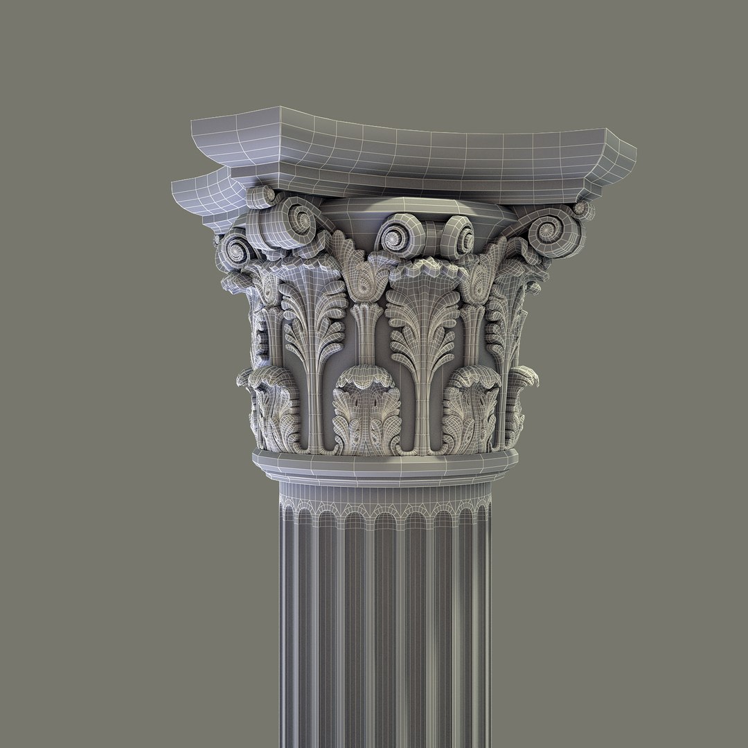 Classical Column C03 3d Model