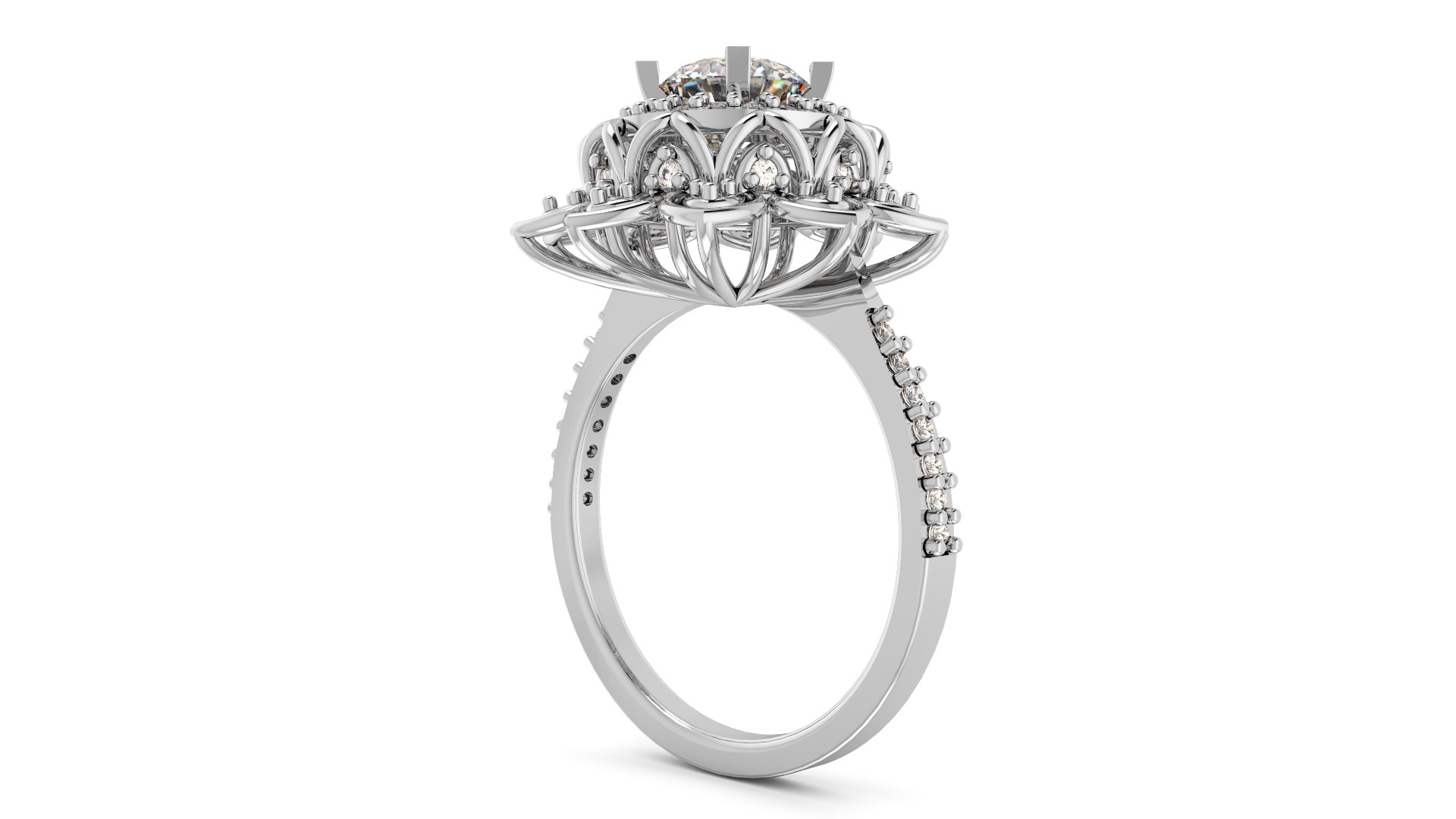 3D Model Engagement Ring Diamonds - TurboSquid 1637988