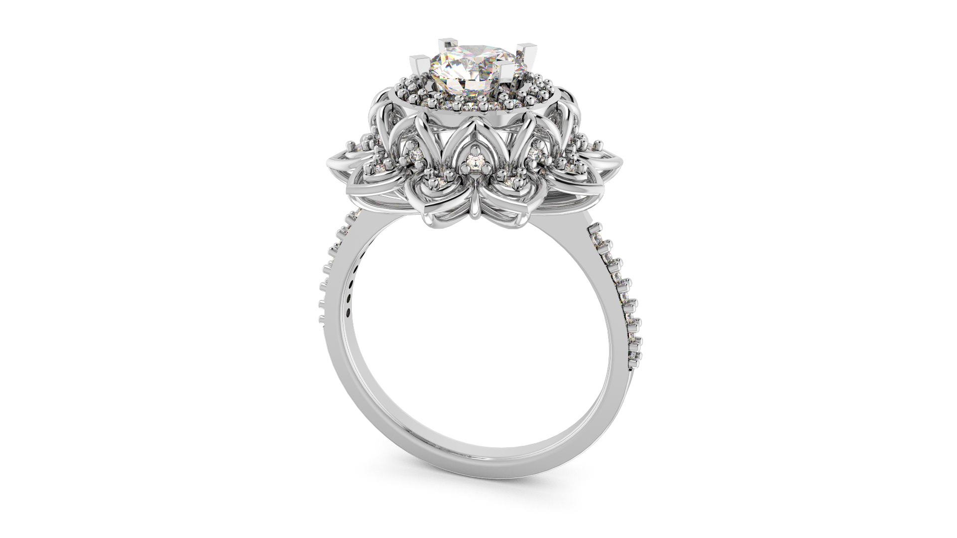 3D Model Engagement Ring Diamonds - TurboSquid 1637988