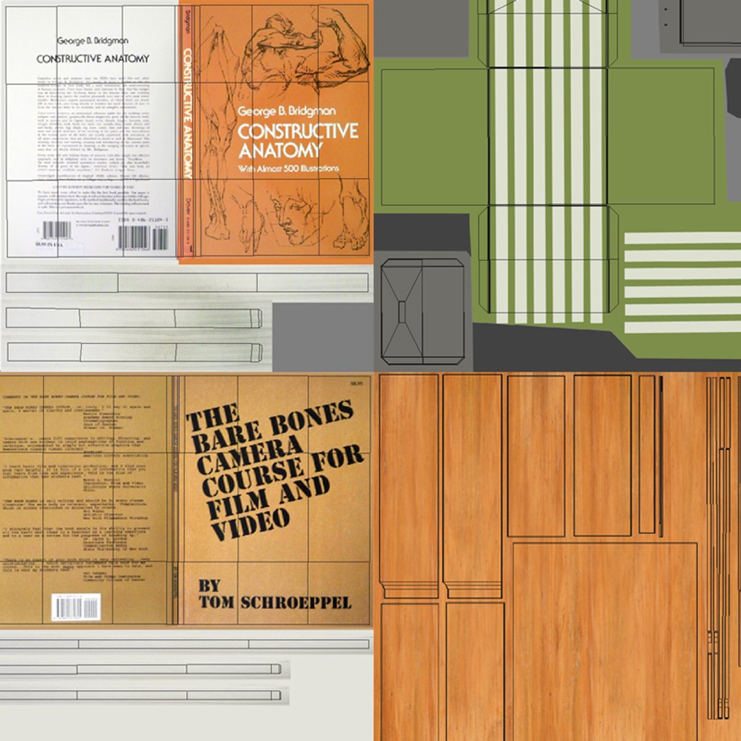 C4d Books Shelves Shelf