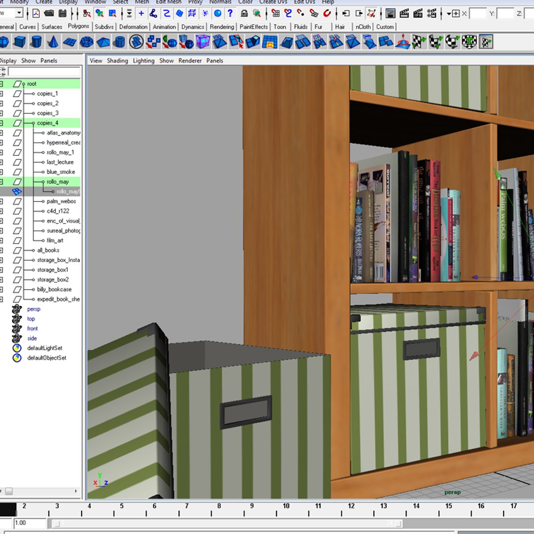 C4d Books Shelves Shelf