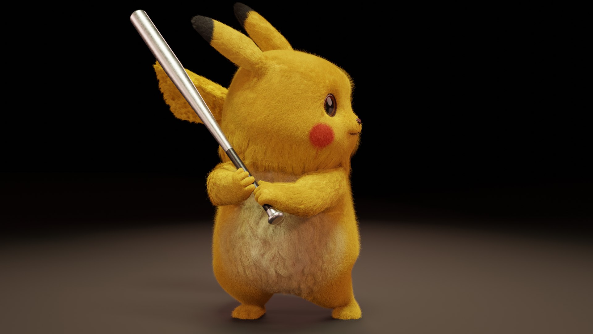 Pikachu play baseball 3D model - TurboSquid 2109590