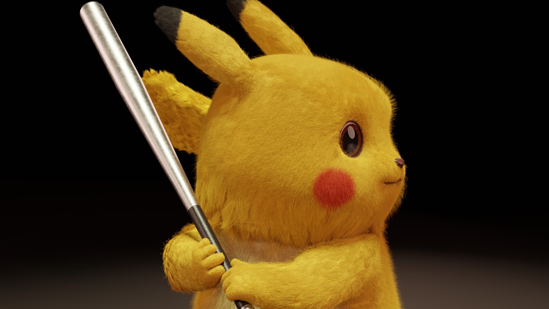 Pikachu play baseball 3D model - TurboSquid 2109590