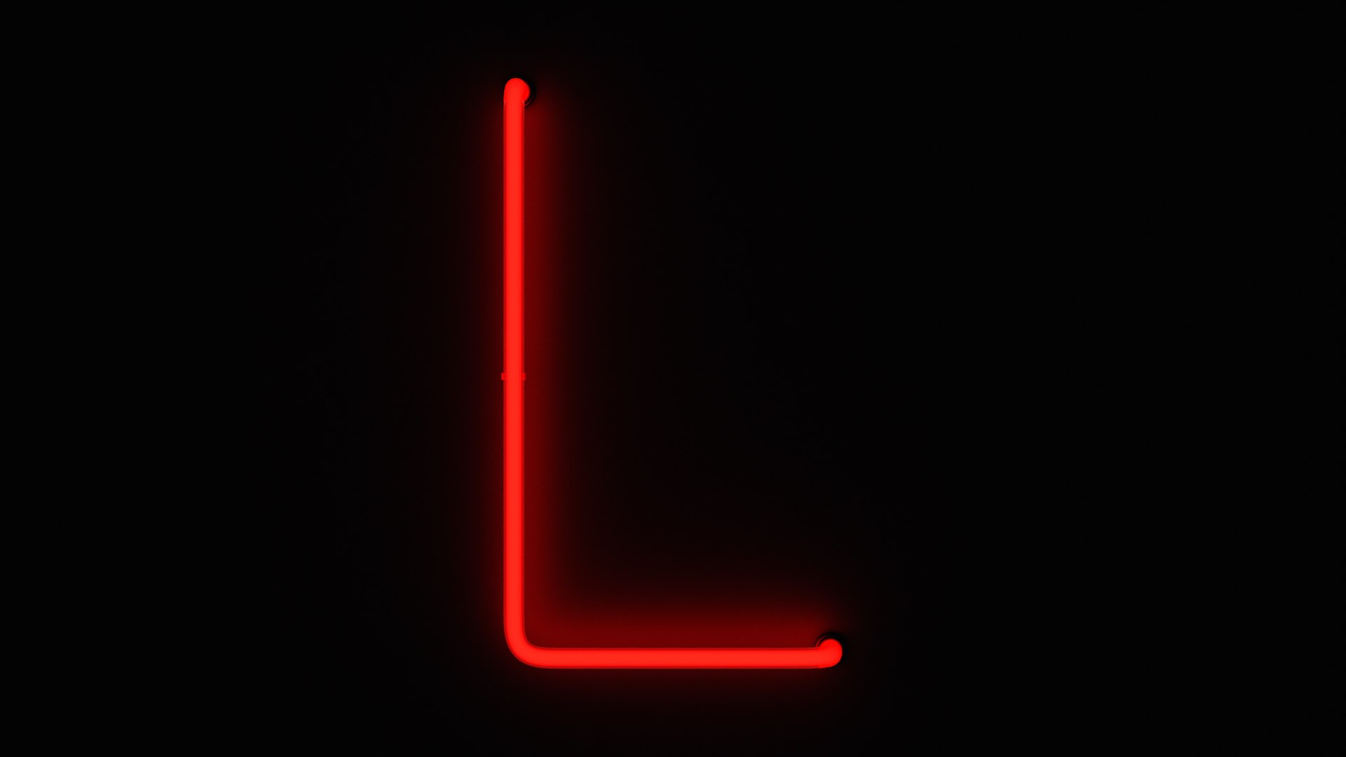 Neon Red Alphabet L 3D - TurboSquid 2148076