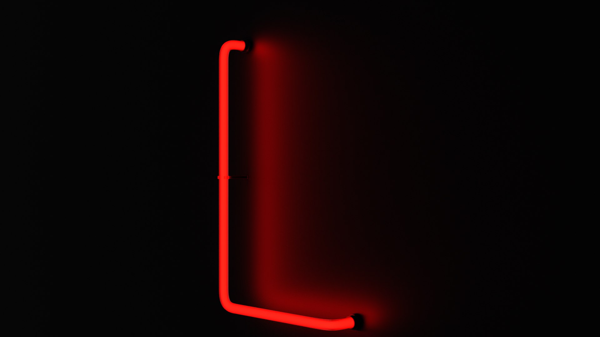 Neon Red Alphabet L 3D - TurboSquid 2148076