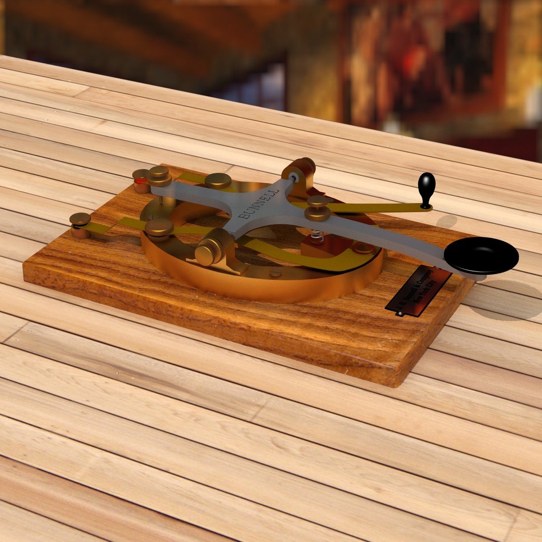 3d model bunnell telegraph key