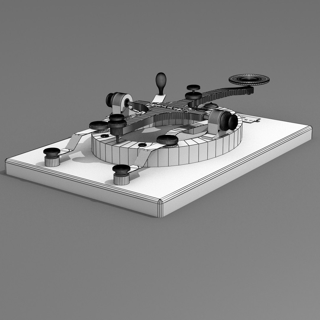 3d model bunnell telegraph key