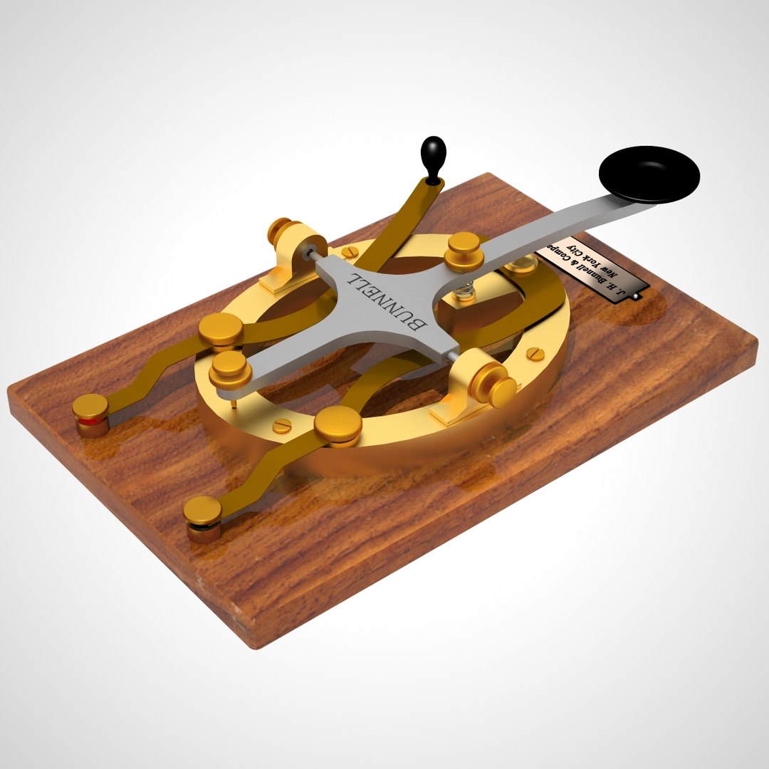 3d model bunnell telegraph key