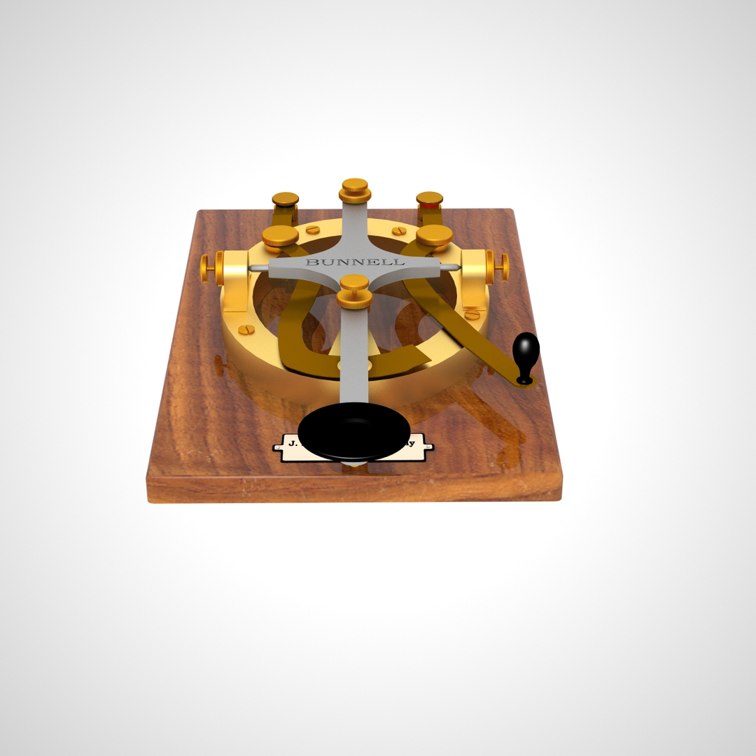 3d model bunnell telegraph key