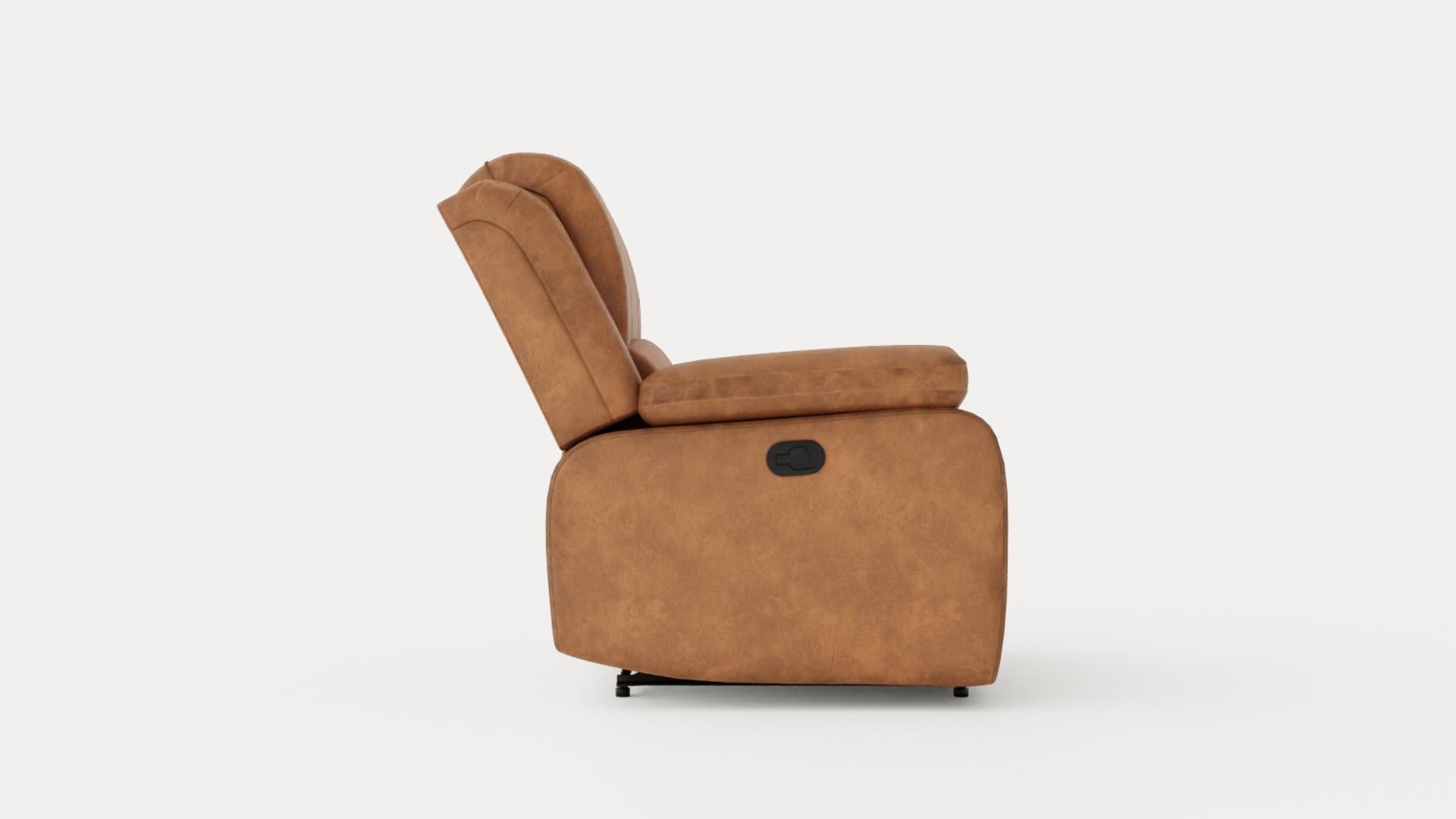 Norbo Recliner Chair Light Brown 3D Model - TurboSquid 2233522