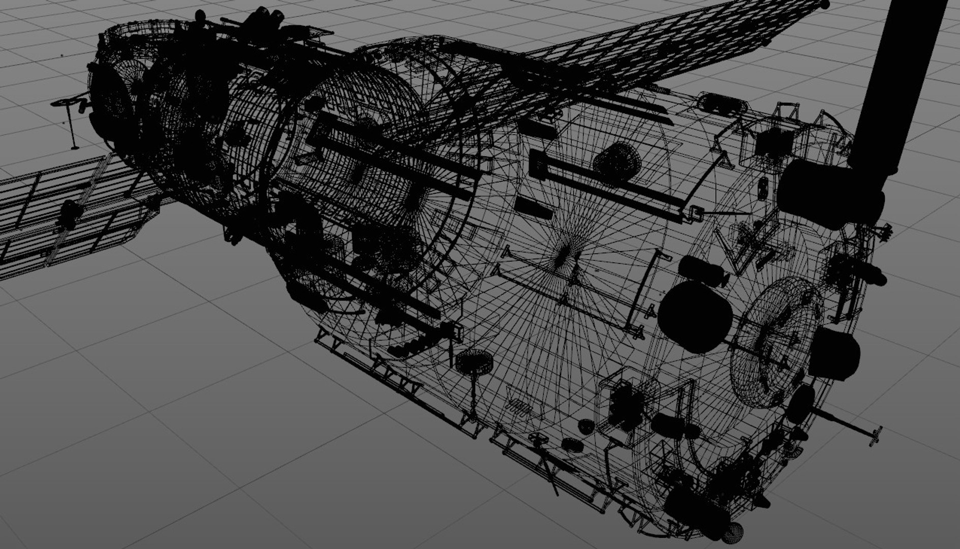 Iss Service Module Zvezda C4d
