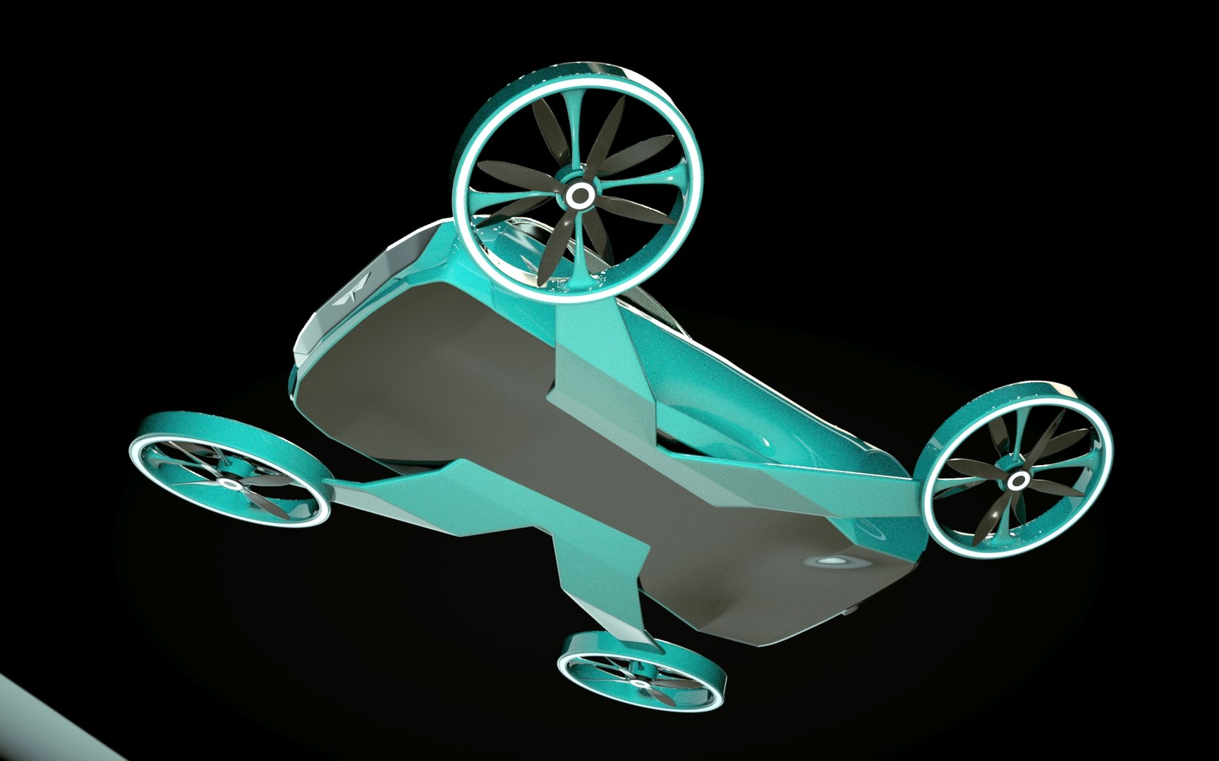3D Car Copter Model - TurboSquid 1557920
