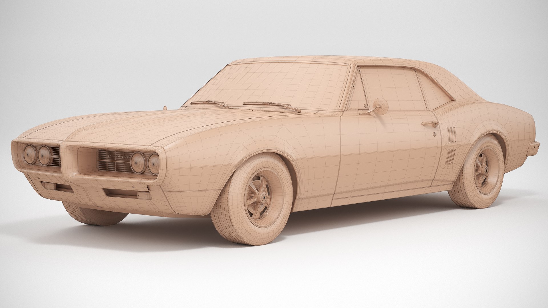 Pontiac Firebird 1967 Custom 3D - TurboSquid 1865306