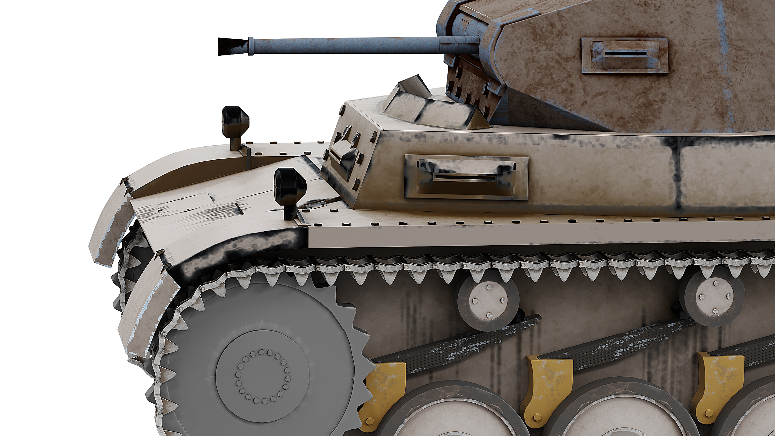 modèle 3D de PzKpfw 1 - Panzer 1 - Ausf A - TurboSquid 1789062