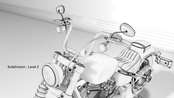Realistic Harley Davidson Street Bob 2021 Deadwood Green 3D model ...