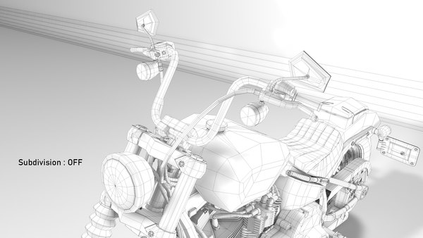 Realistic Harley Davidson Street Bob 2021 Deadwood Green 3D model ...