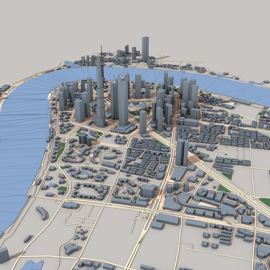 Shanghai City China 3D Model - TurboSquid 2293705