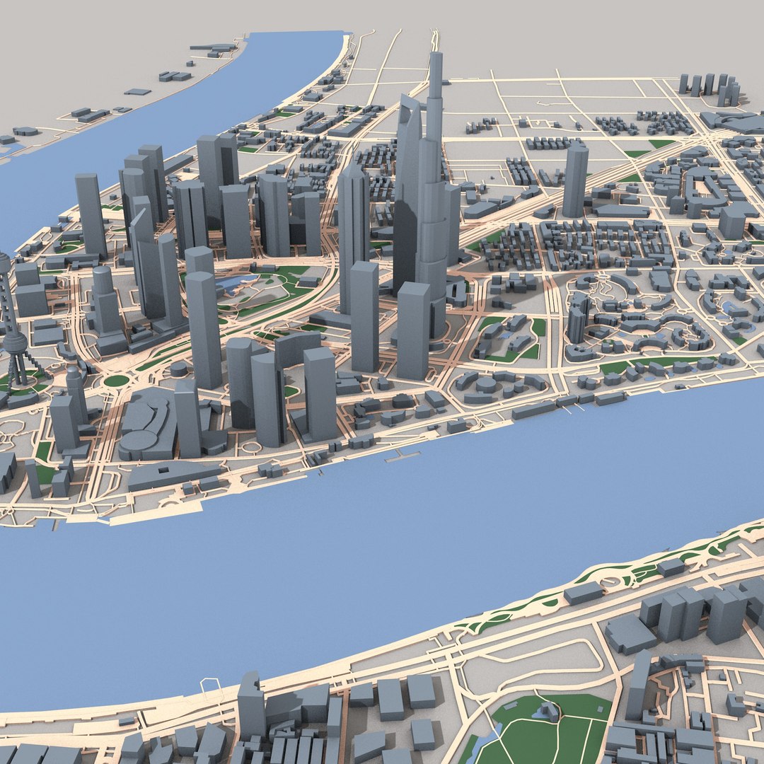 Shanghai City China 3D Model - TurboSquid 2293705