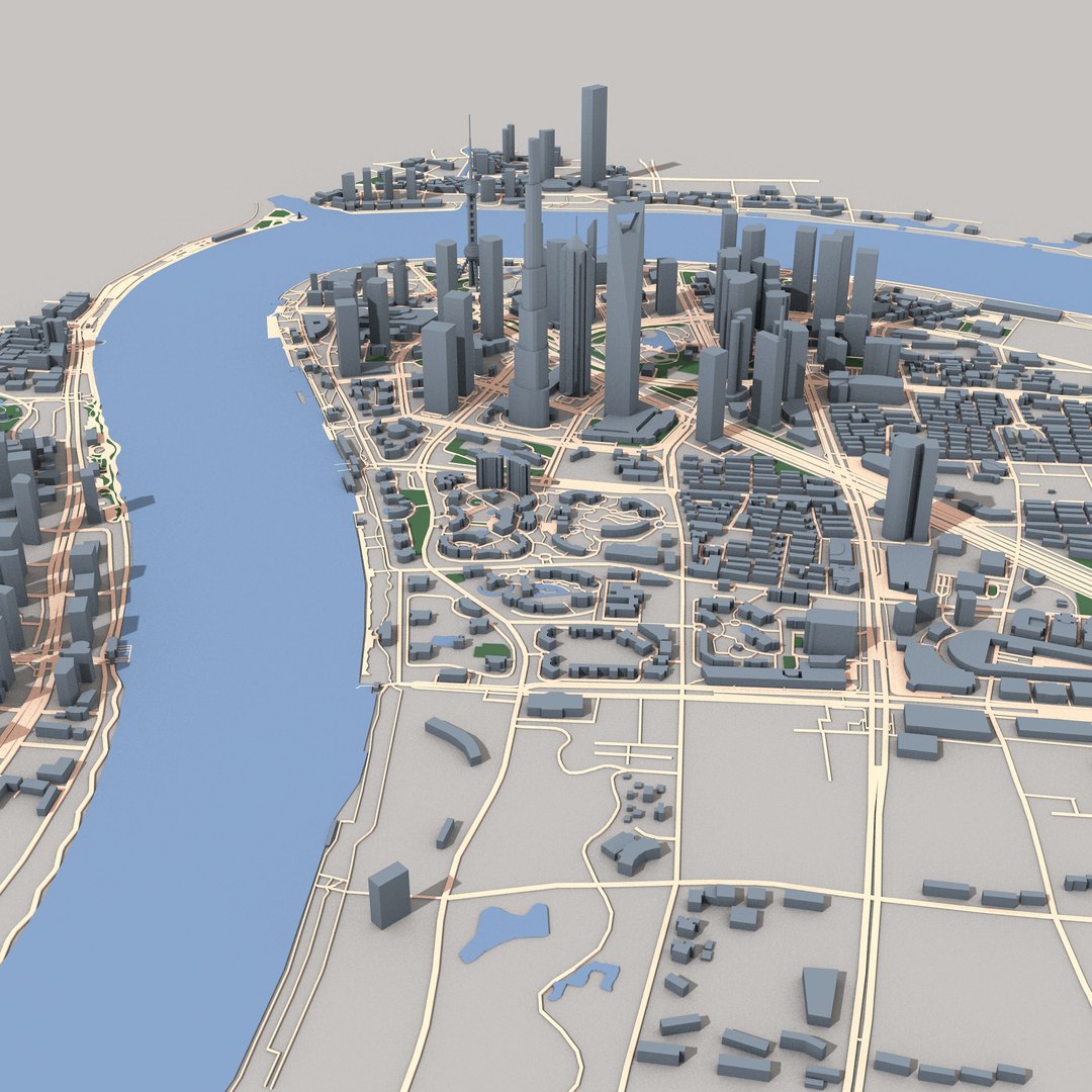 Shanghai City China 3D Model - TurboSquid 2293705