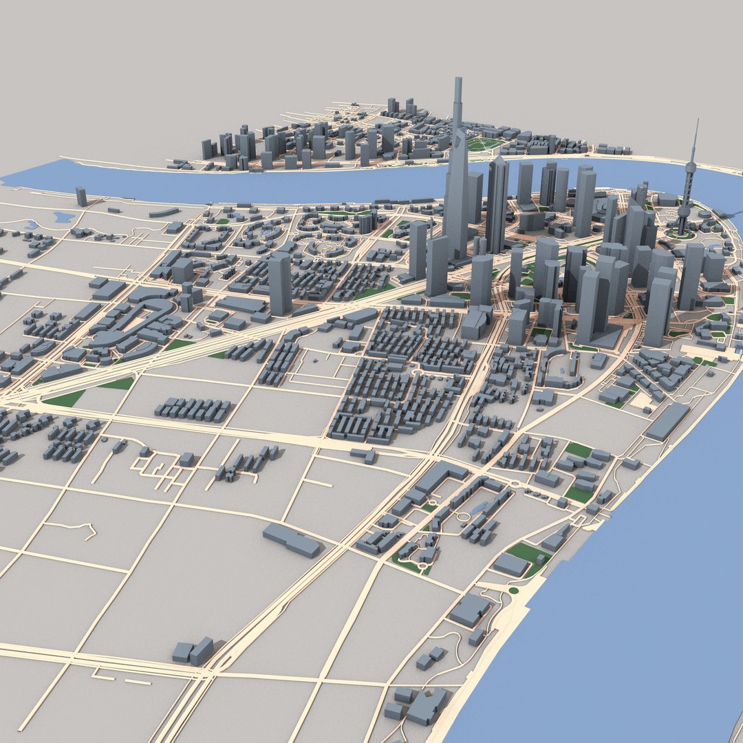 Shanghai City China 3D Model - TurboSquid 2293705