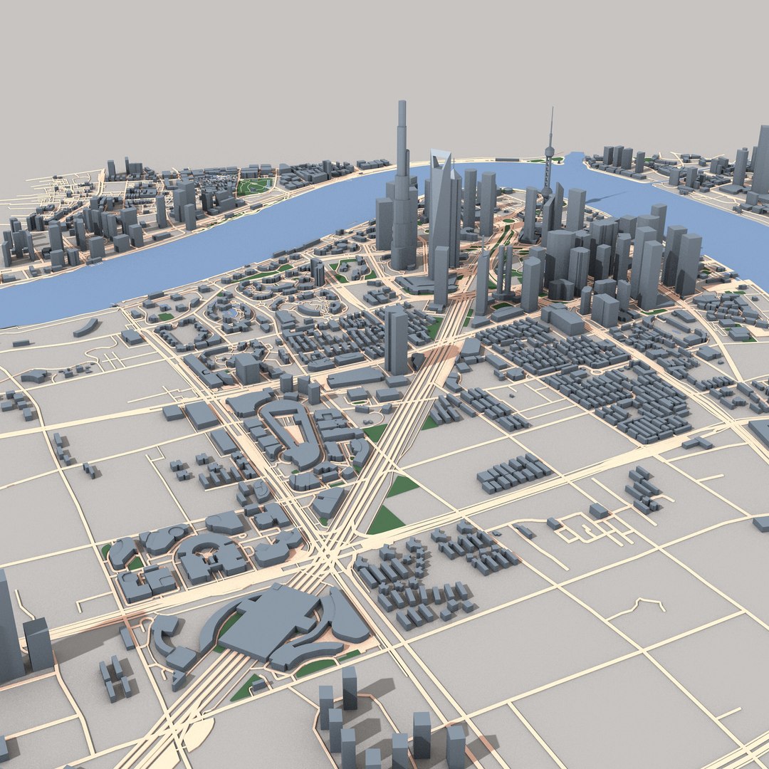 Shanghai City China 3D Model - TurboSquid 2293705