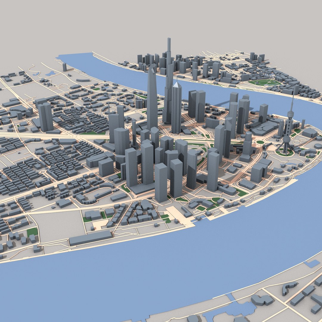 Shanghai City China 3D Model - TurboSquid 2293705