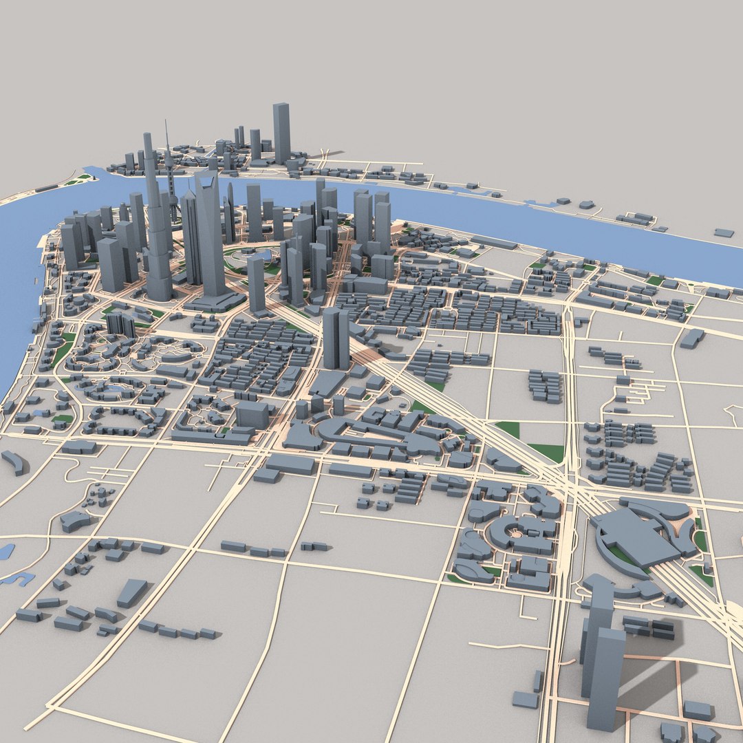 Shanghai City China 3D Model - TurboSquid 2293705