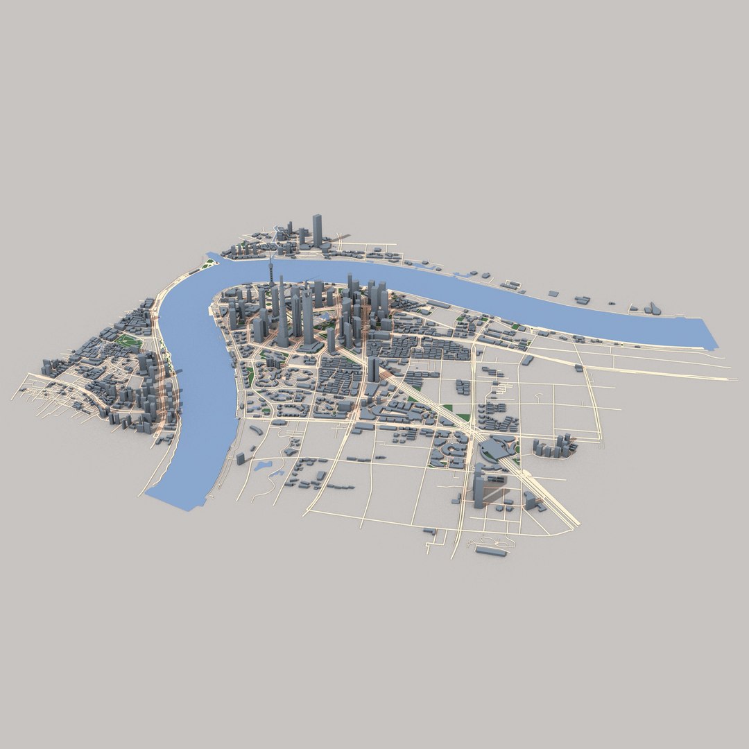 Shanghai City China 3D Model - TurboSquid 2293705