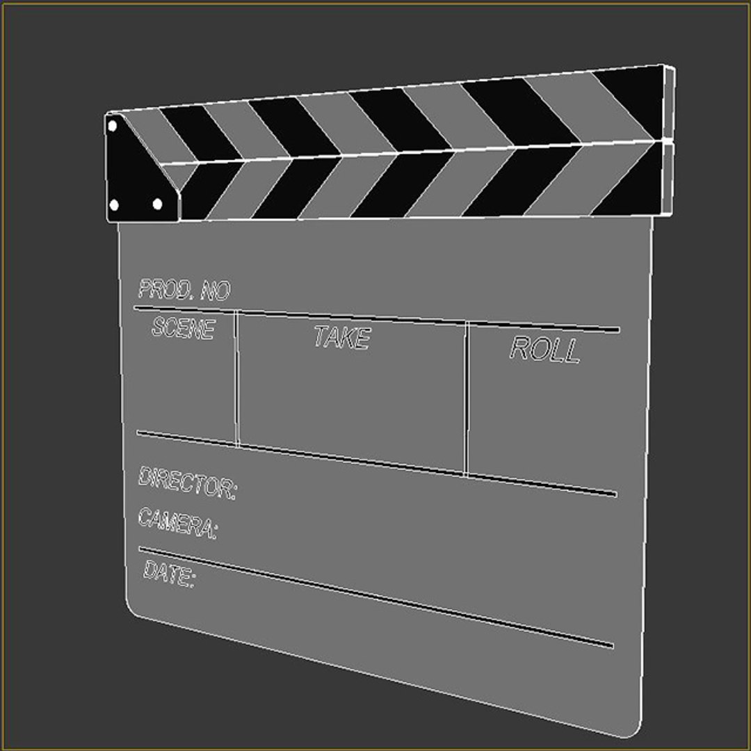 Film Slate 3d Max