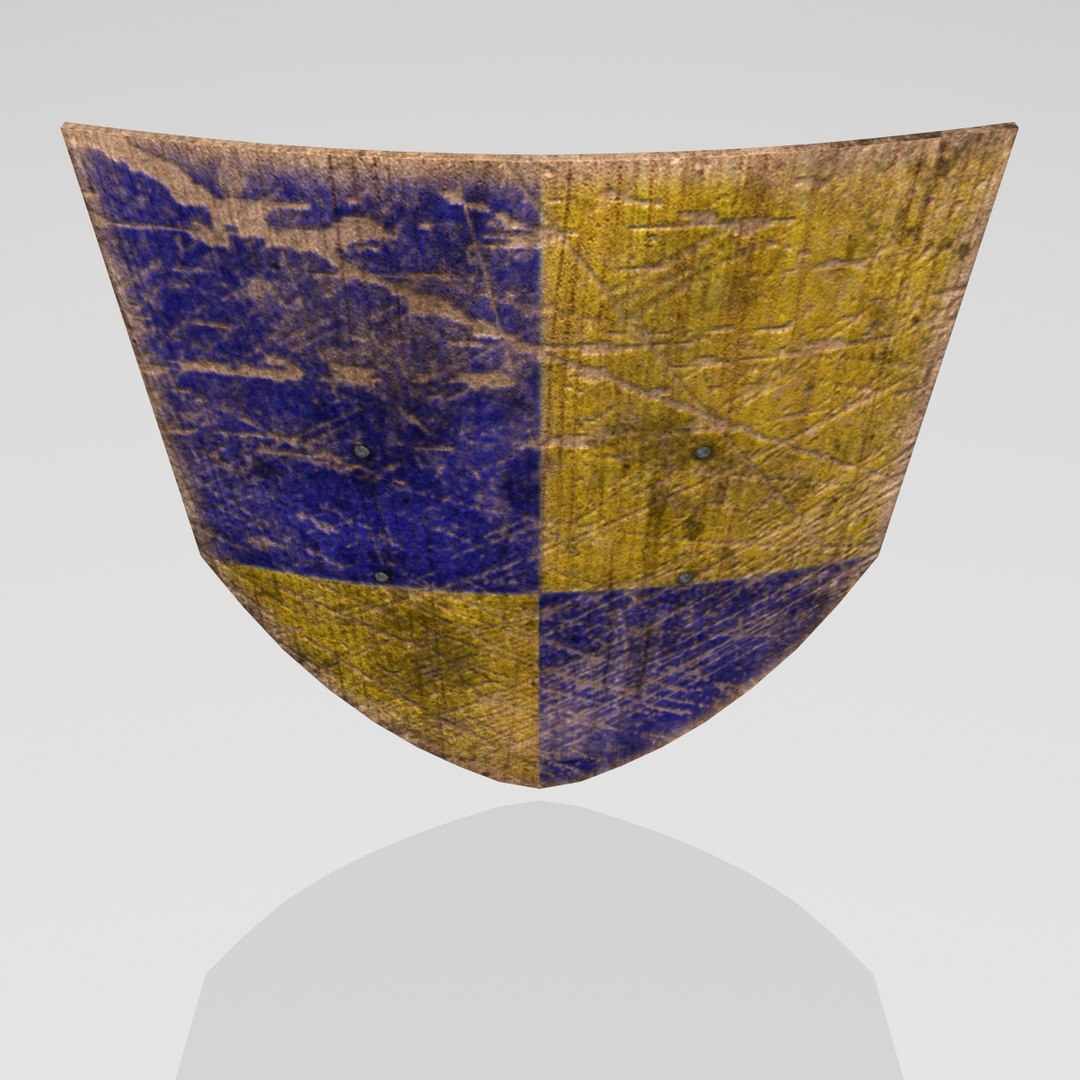 Torn Knight Shield 3d Model