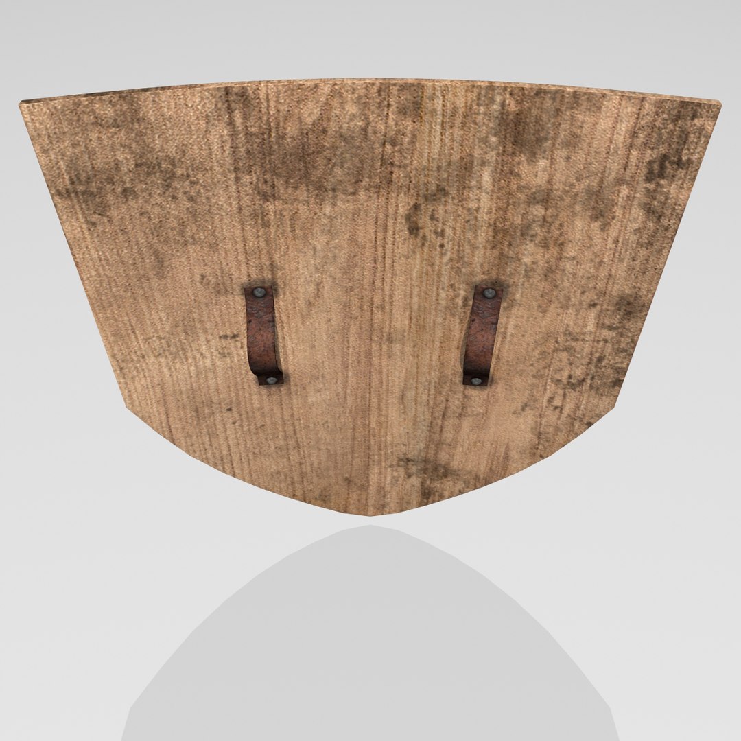 Torn Knight Shield 3d Model