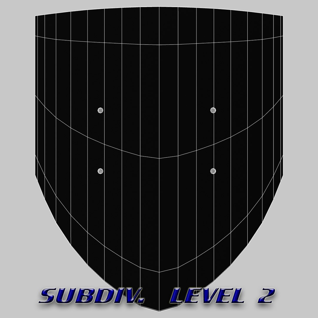 Torn Knight Shield 3d Model