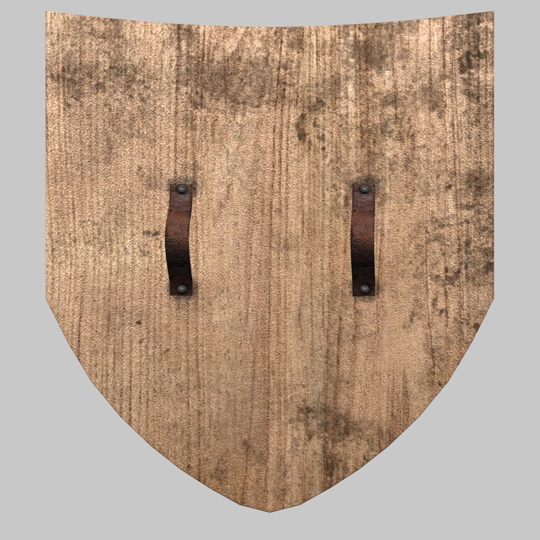 Torn Knight Shield 3d Model