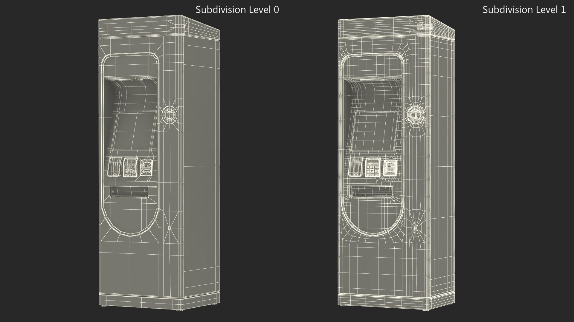 Card Or Cash Ticket Machine Green 3D Model - TurboSquid 2241828