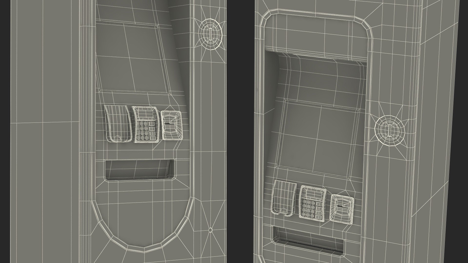 Card Or Cash Ticket Machine Green 3D Model - TurboSquid 2241828